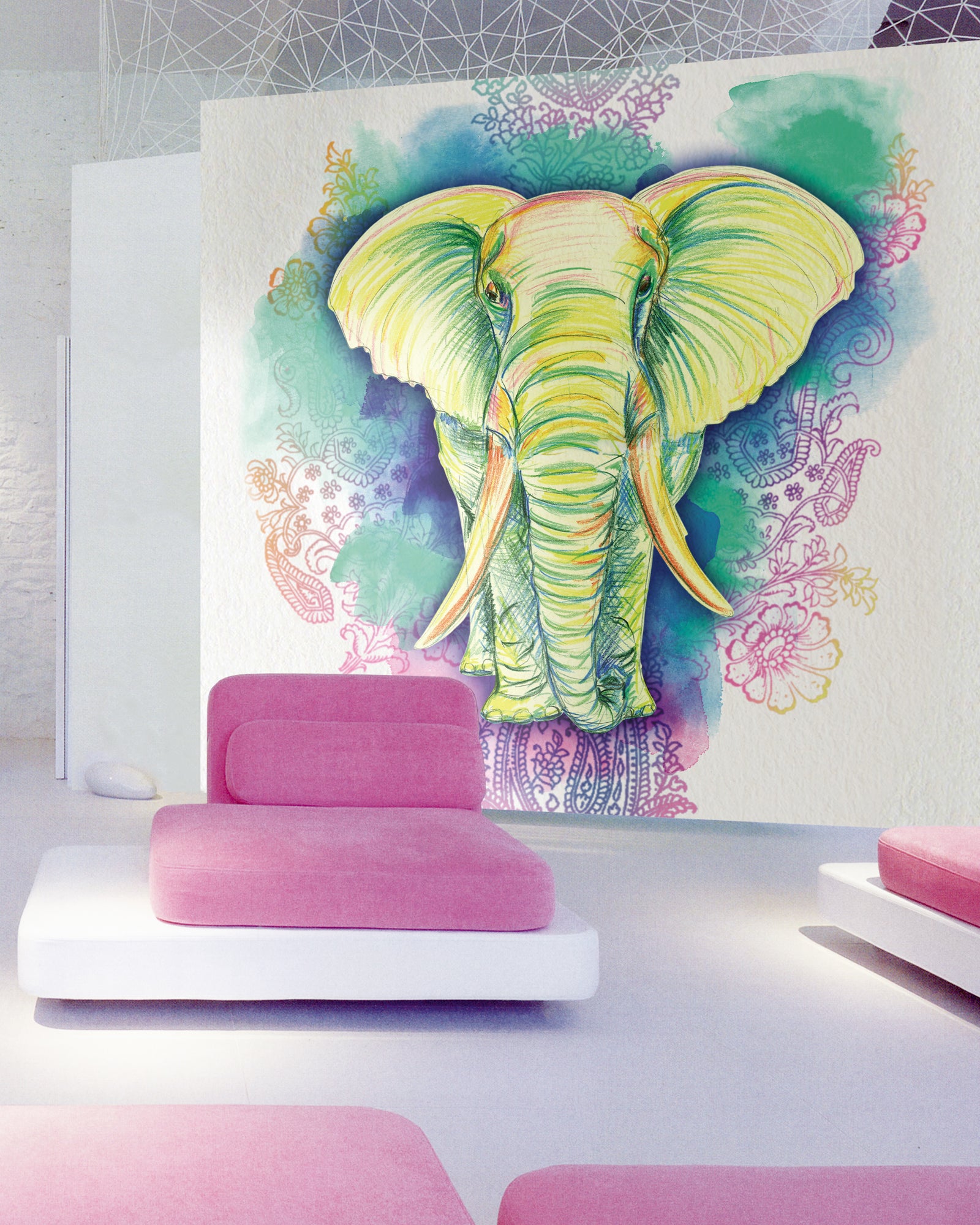 Elephant Wallpaper | Bohemian Elephant Design